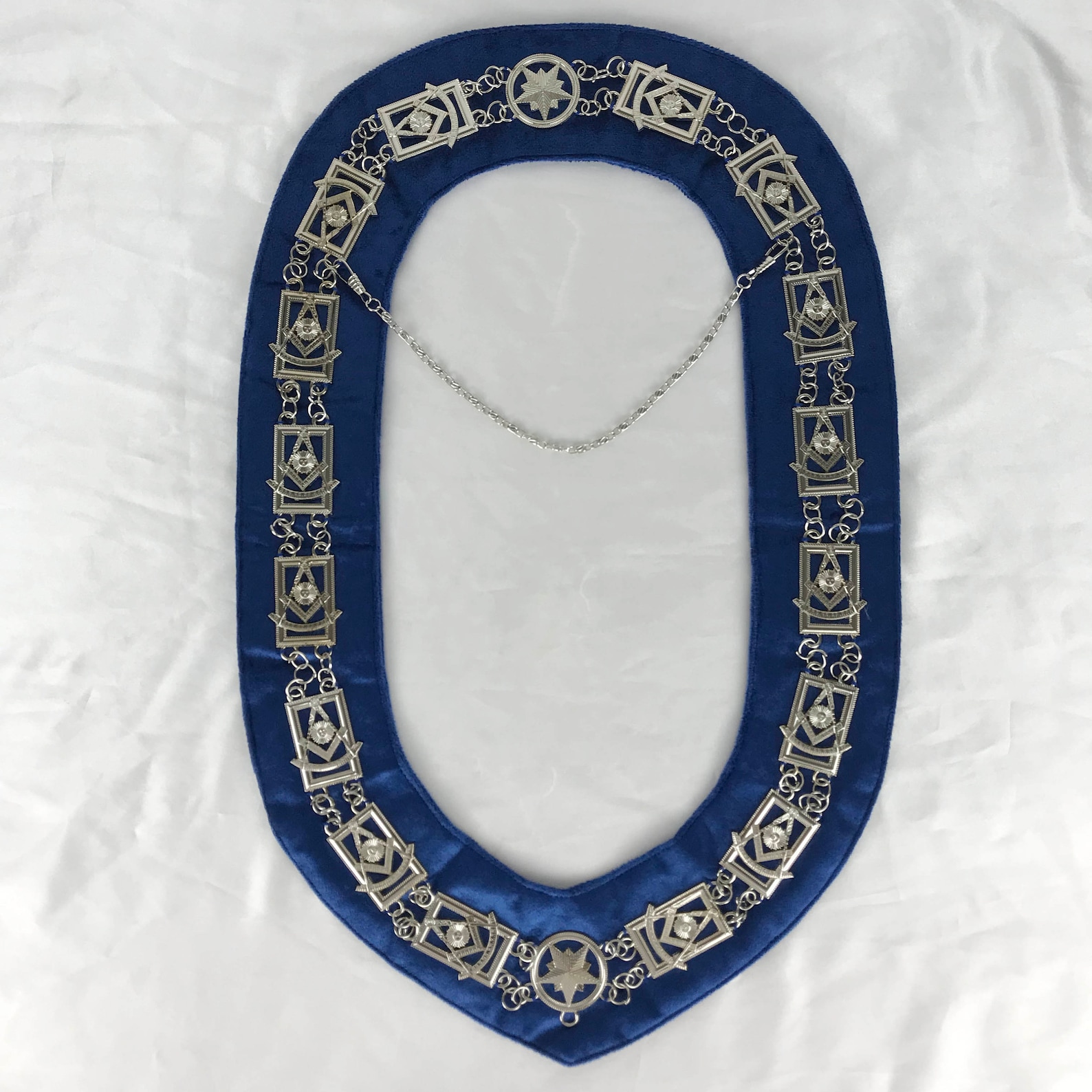 Masonic Blue Lodge Past Master Collars| Blue Velvet| Freemason Past ...