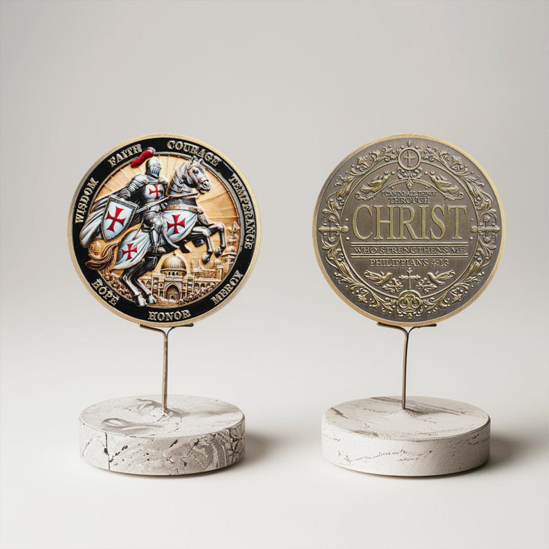 Armor of God Philippians 4:13 Knight Chip Charge Crusaders Token ...