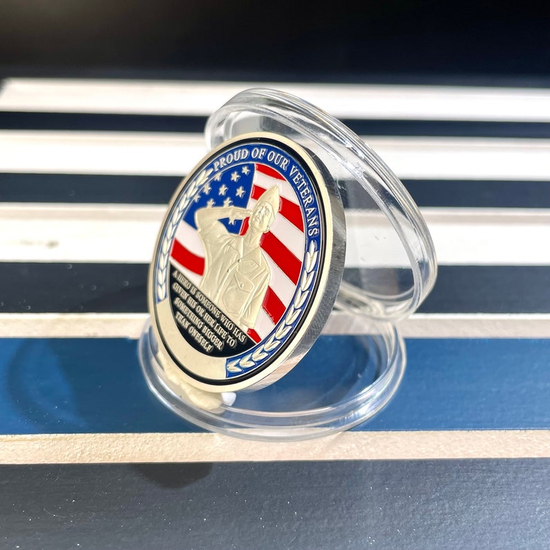 Veteran Challenge Coin Military Coins - Proud of Our Veterans Thank You ...