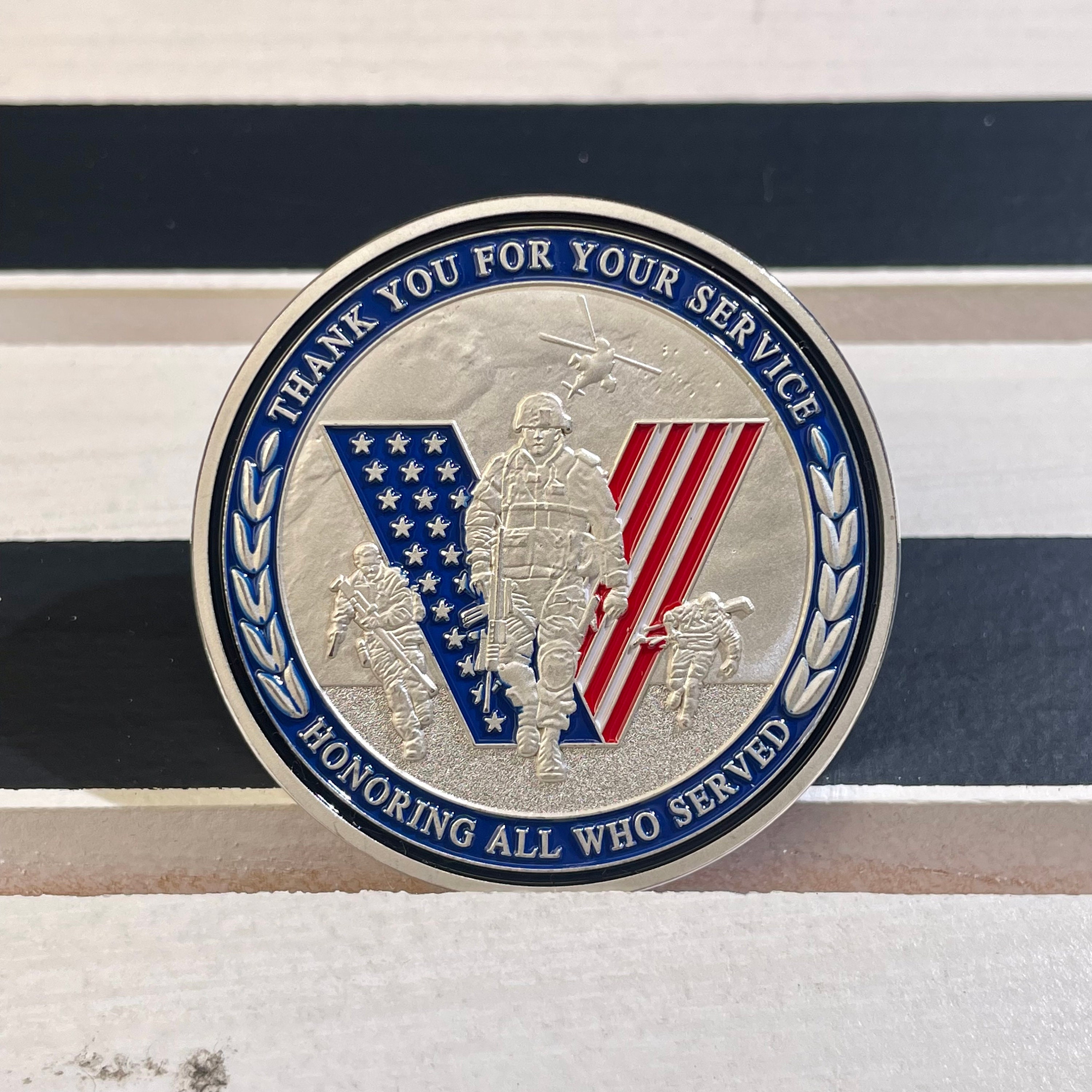 Veteran Challenge Coin Military Coins - Proud of Our Veterans Thank You ...