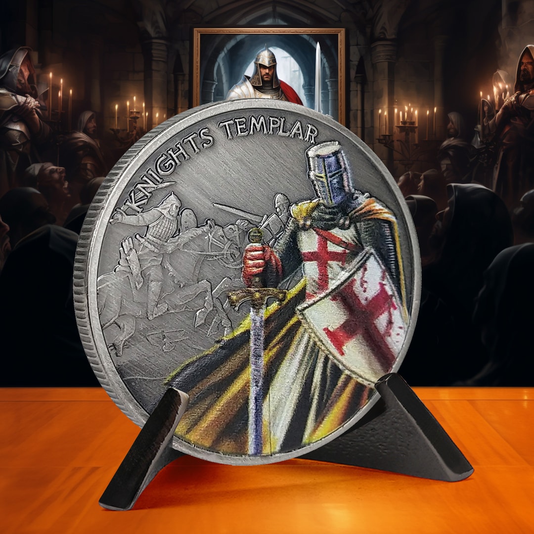 Knights Templar Challenge Coin - Religious Gift - Collectible Coin - Commemorative Gift ...