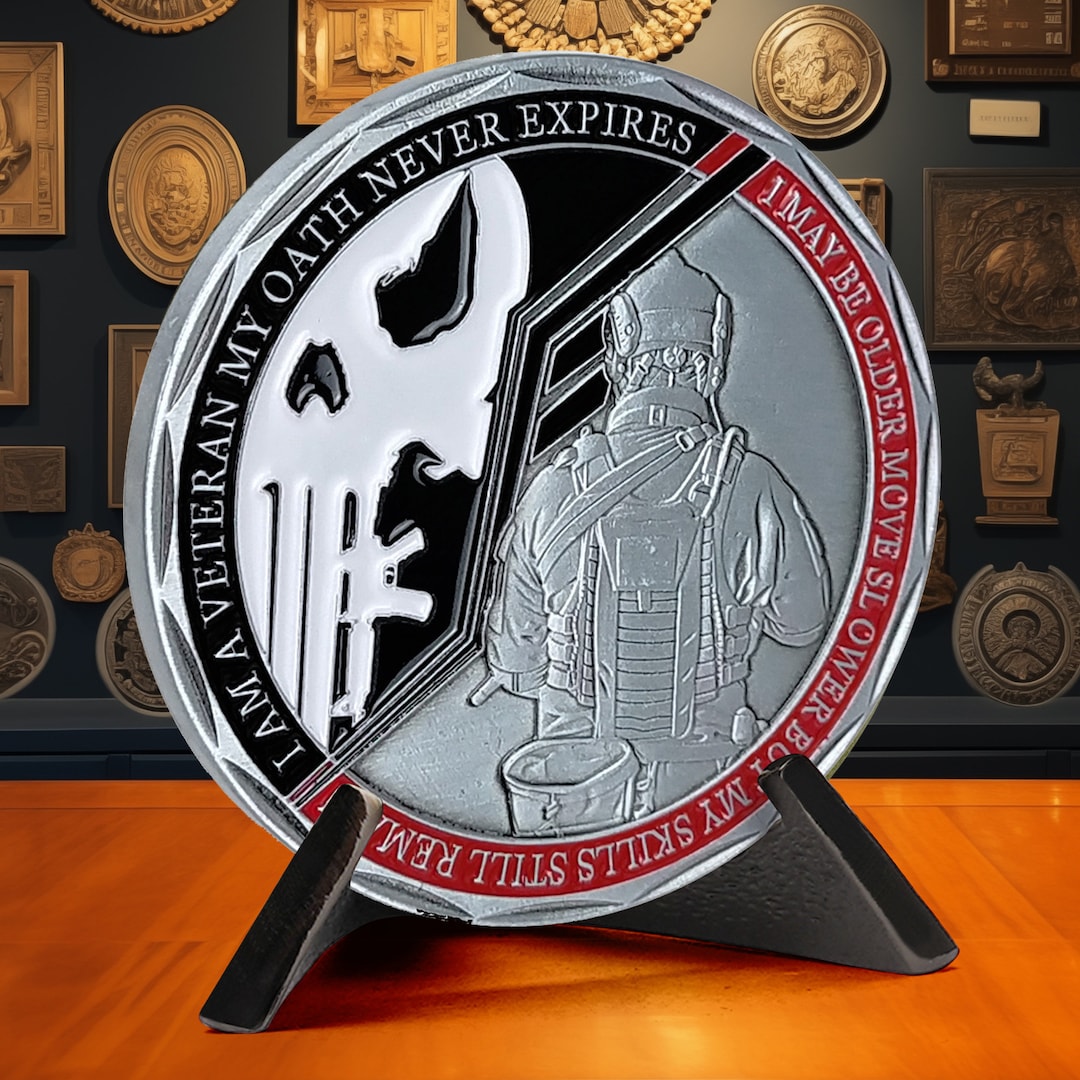 Veteran Oath Challenge Coin: Army Military Retirement Gift - Etsy