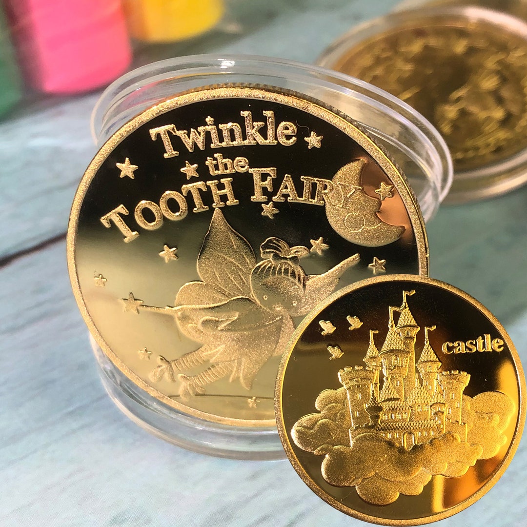 Tooth Fairy Challenge Coin Castle Reward Gold Coin for - Etsy