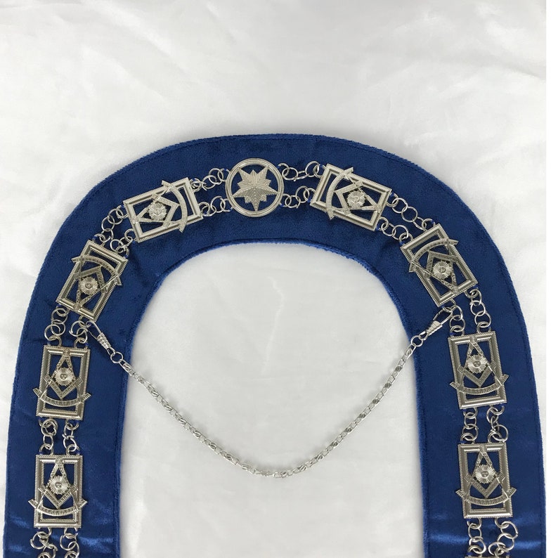 Masonic Blue Lodge Past Master Collars Blue Velvet - Etsy