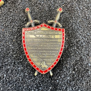 Knights Templar Badge Challenge Coin Knights Templar Oath Commemorative ...