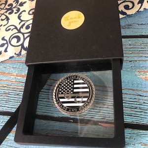 Prison Challenge Coin - Thin Gray Line - Correctional Officer Gifts ...