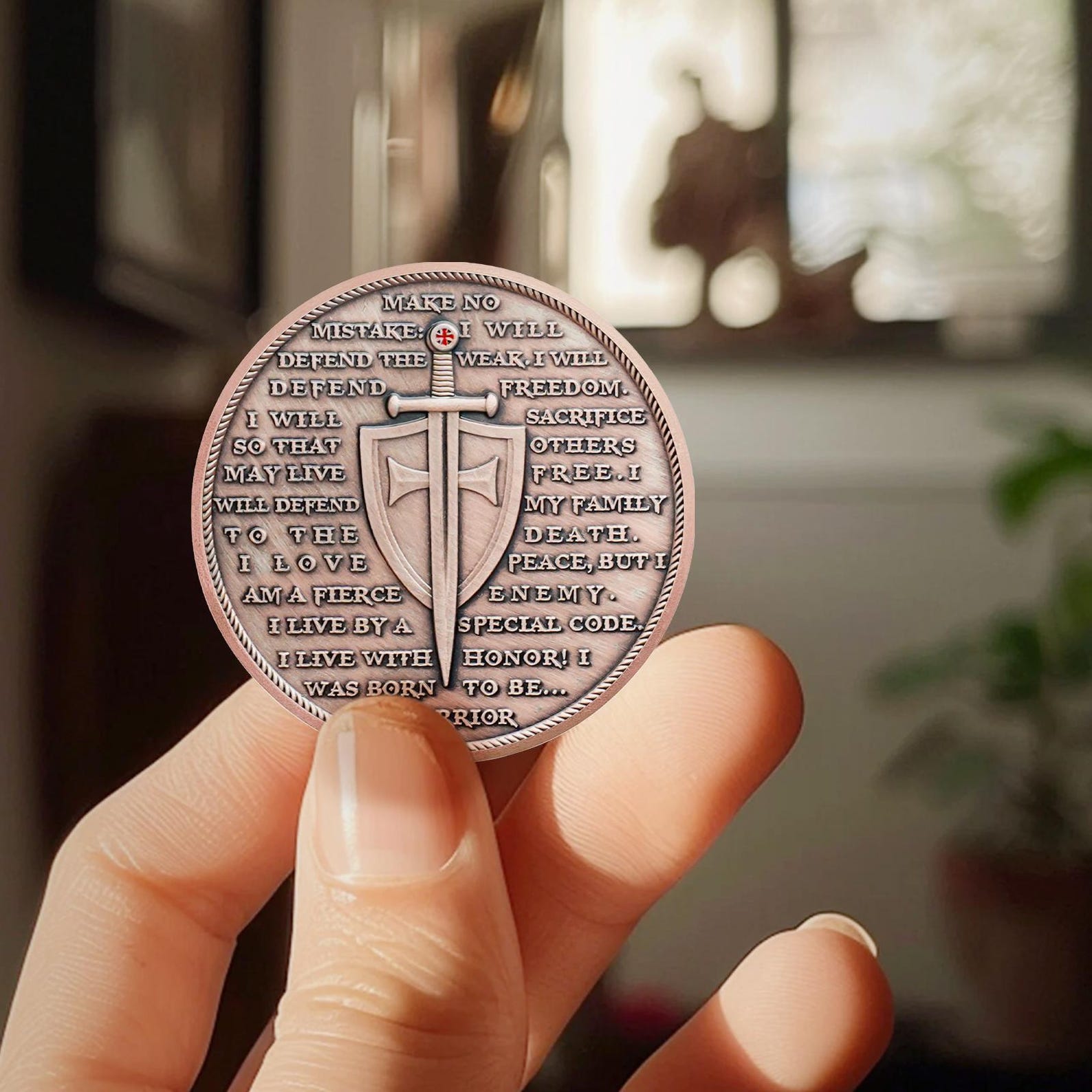Lion of Judah Knight Chip Christian Religious Coin the Chivalry Coin ...