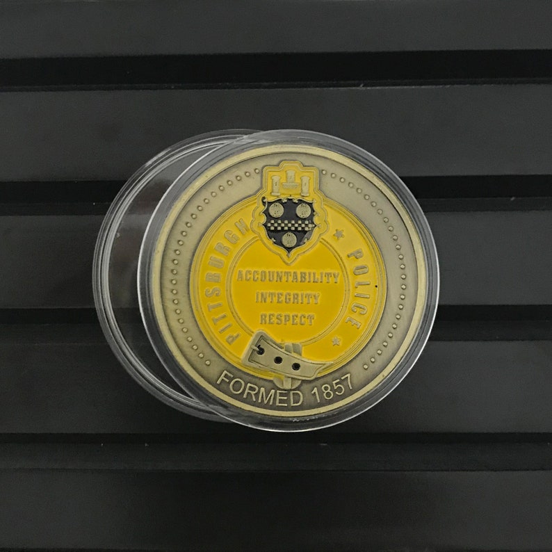 Police Challenge Coin Pittsburgh Police Officers Coins Law - Etsy