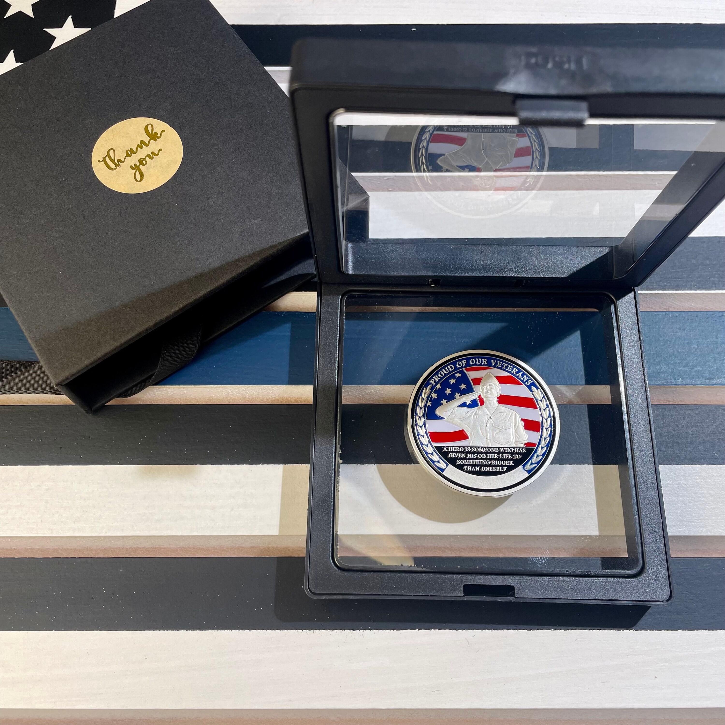 Veteran Challenge Coin Military Coins - Proud of Our Veterans Thank You ...