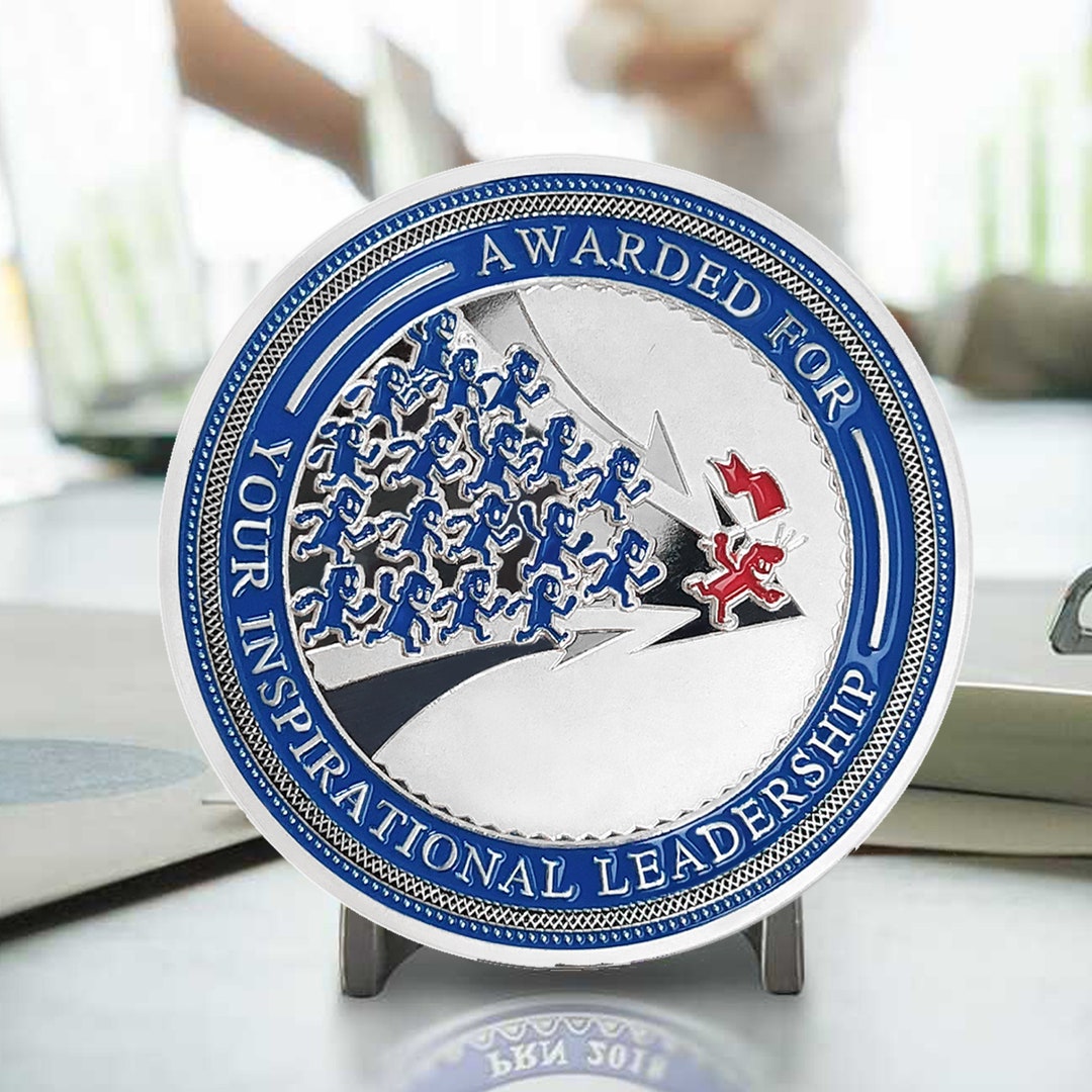 Leadership Challenge Coin - Corporate Staff Award Badge Coin - Company ...