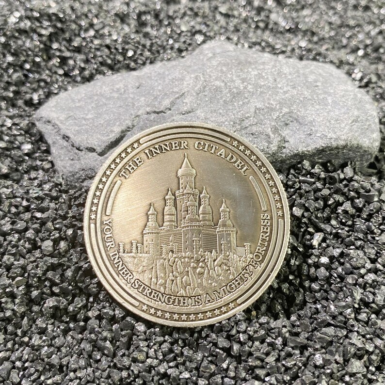 Stoic Inner Citadel Coins - Amor Fati - Stoic Gift Idea- Stoic Coin ...