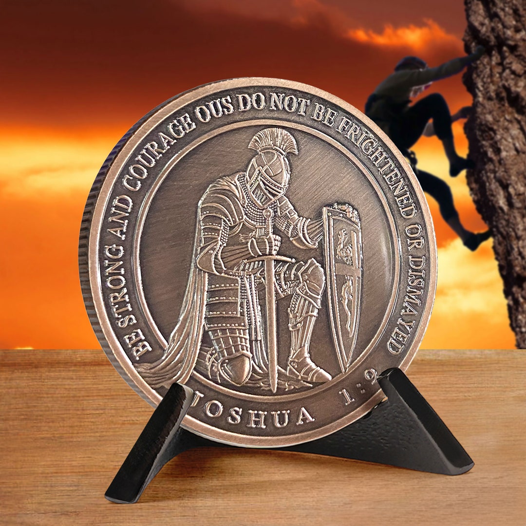 Christian Challenge Coin - Bible Verses Encouragement Pocket Token ...