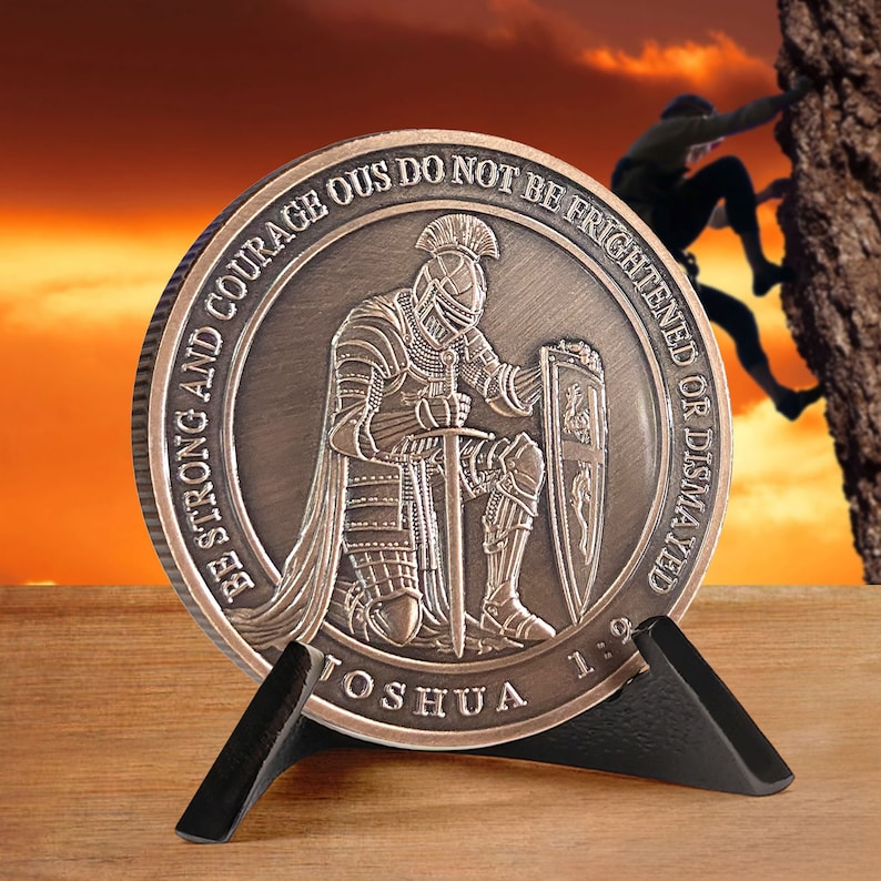 Christian Challenge Coin - Bible Verses Encouragement Pocket Token ...