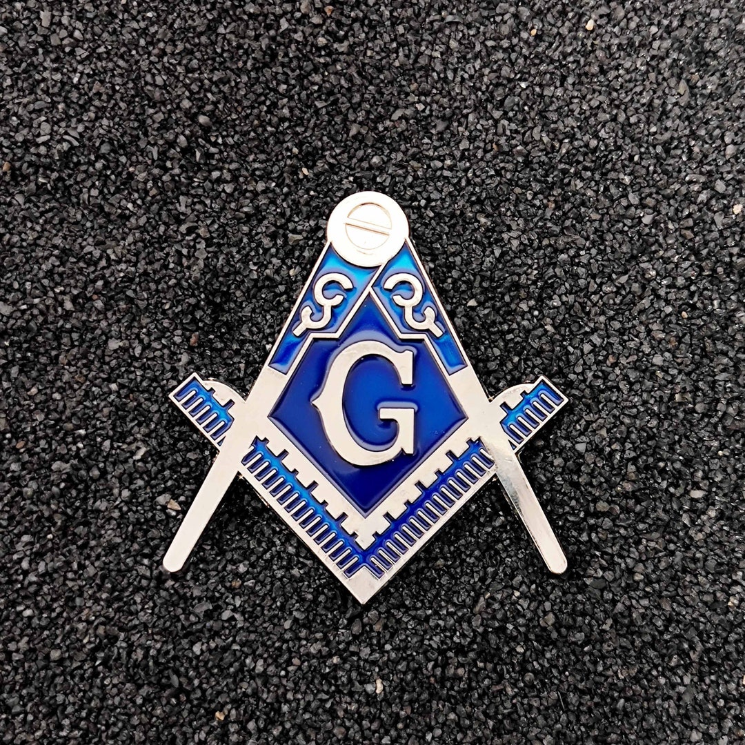 Masonic Car Emblem Conchos - Freemason Square and Compass and G Auto Decal Sticker - Masonic ...