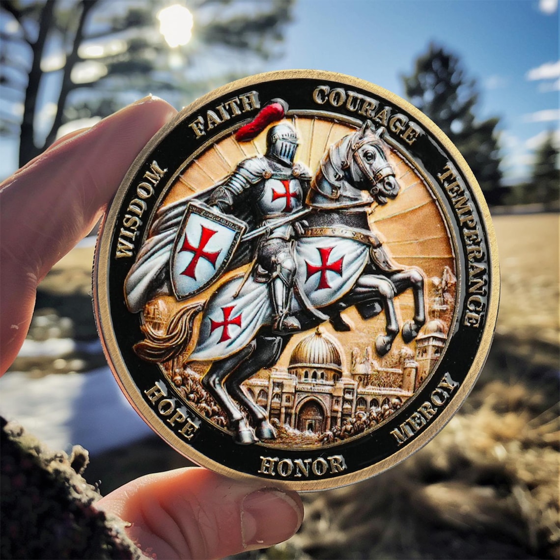 Armor of God Philippians 4:13 Knight Chip Charge Crusaders Token ...