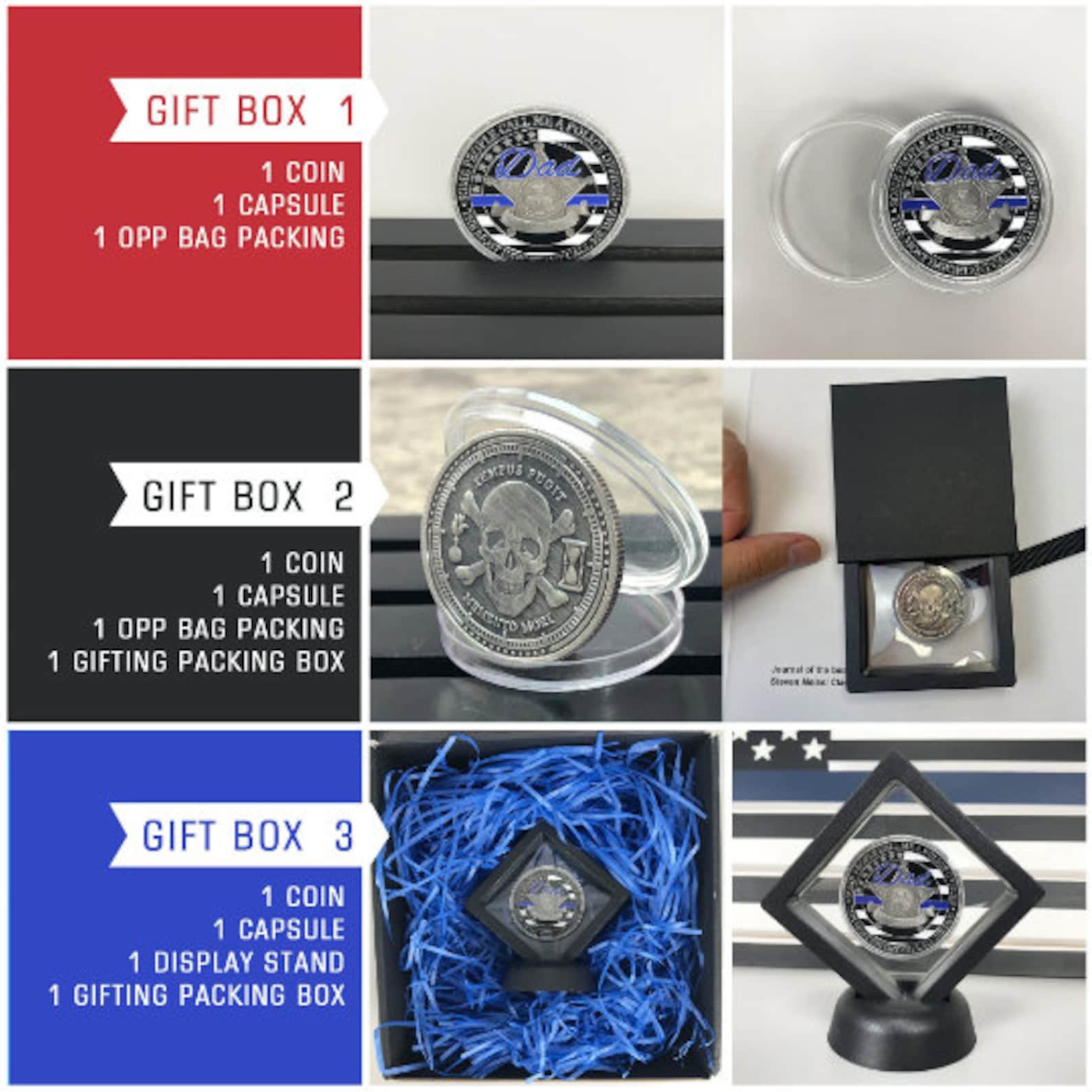 Viking Challenge Coins - Yggdrasil Tree of Life | Mjölnir Thor's Hammer ...