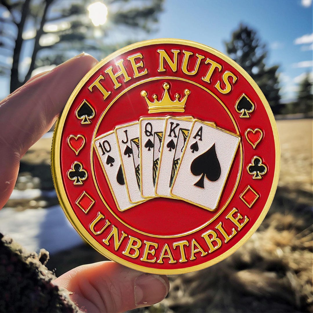 Crown Amd Poker Lucky Coin Flush Good Luck Blessing Chip-inspirational ...