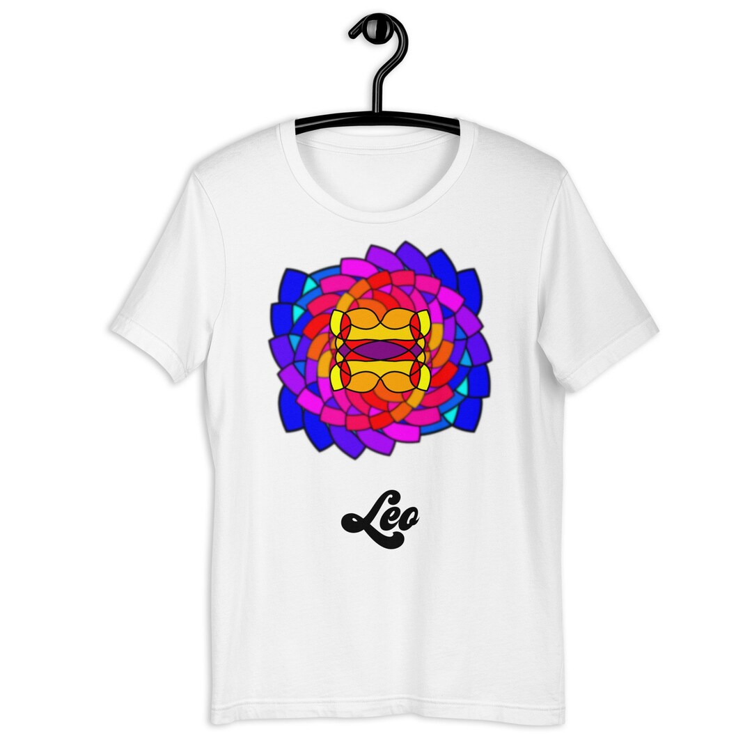 Leo Zodiac Prisma Unisex Tee Shirt Psychedelic Trippy - Etsy