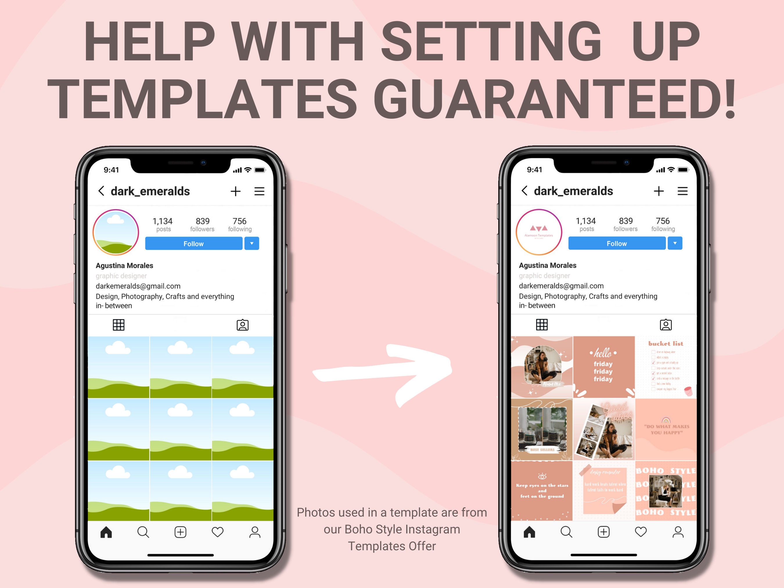 8 Instagram Mockup Templates - Profile and Feed Instagram Page - Canva ...
