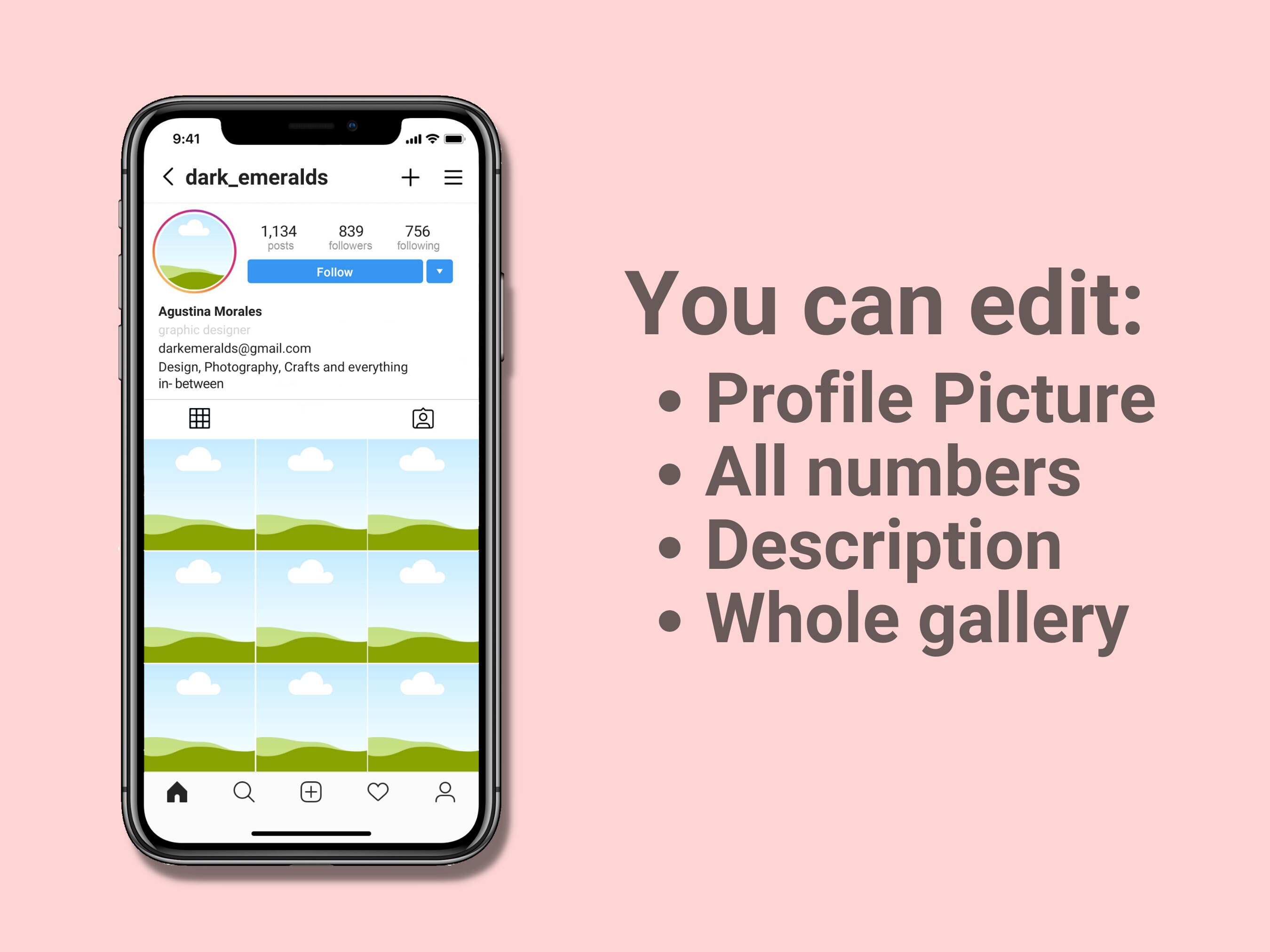 8 Instagram Mockup Templates - Profile and Feed Instagram Page - Canva ...