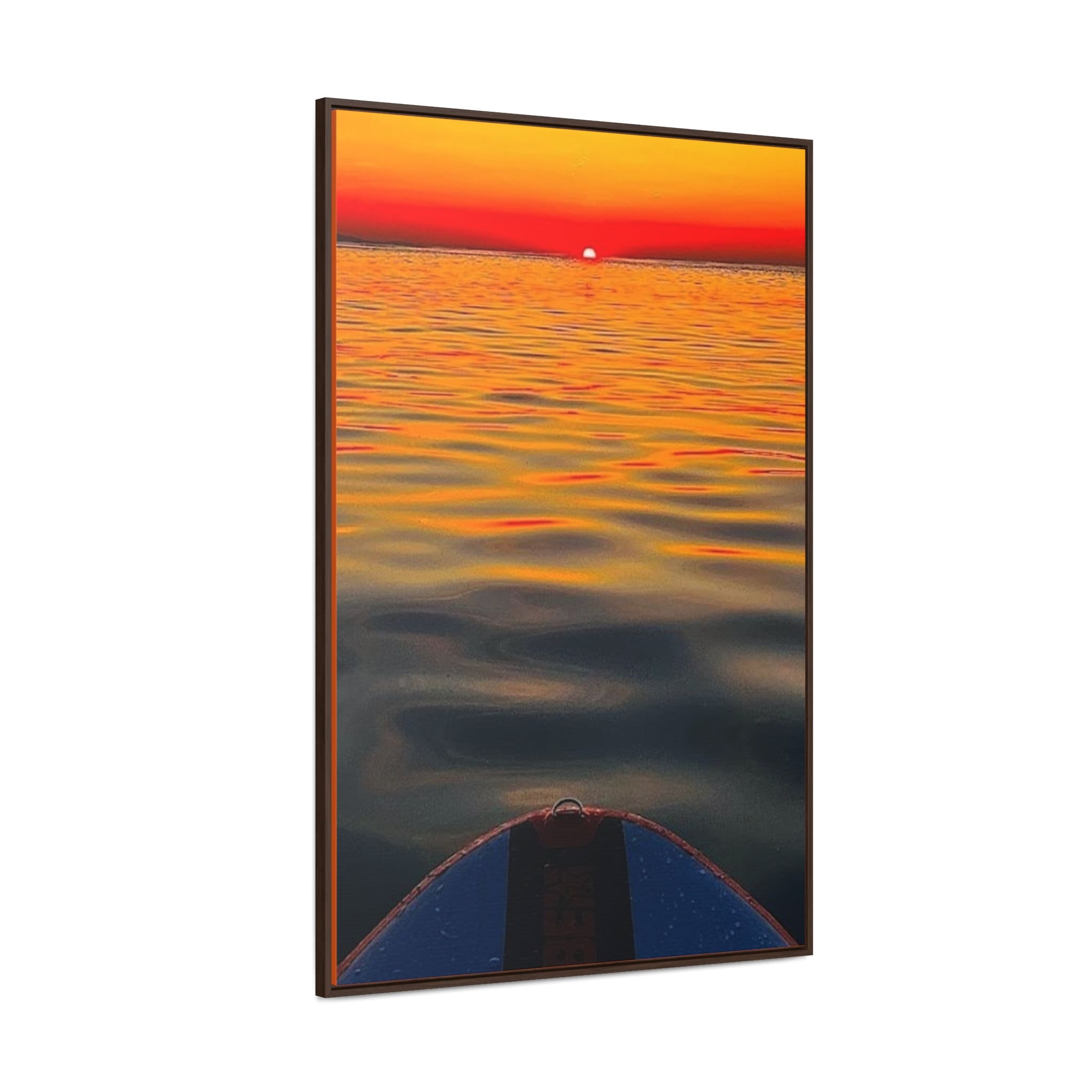 Matte Canvas Black Frame : Serene Sunrise Over Barcelona Beach - Etsy