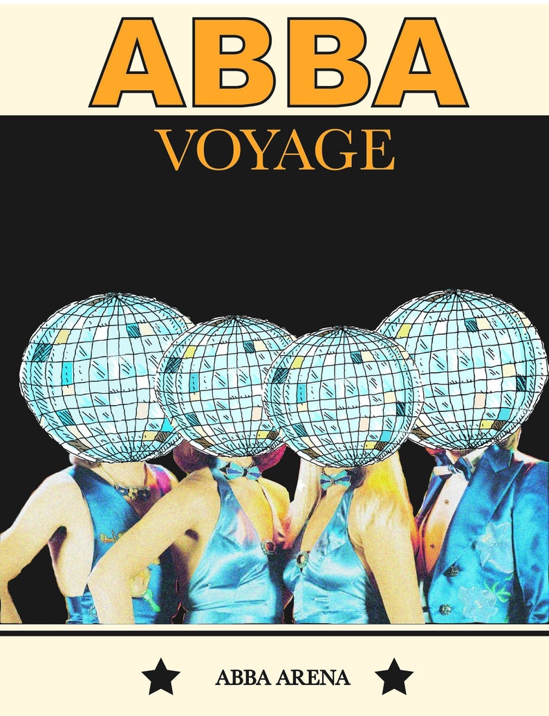 ABBA Concert Poster - Etsy