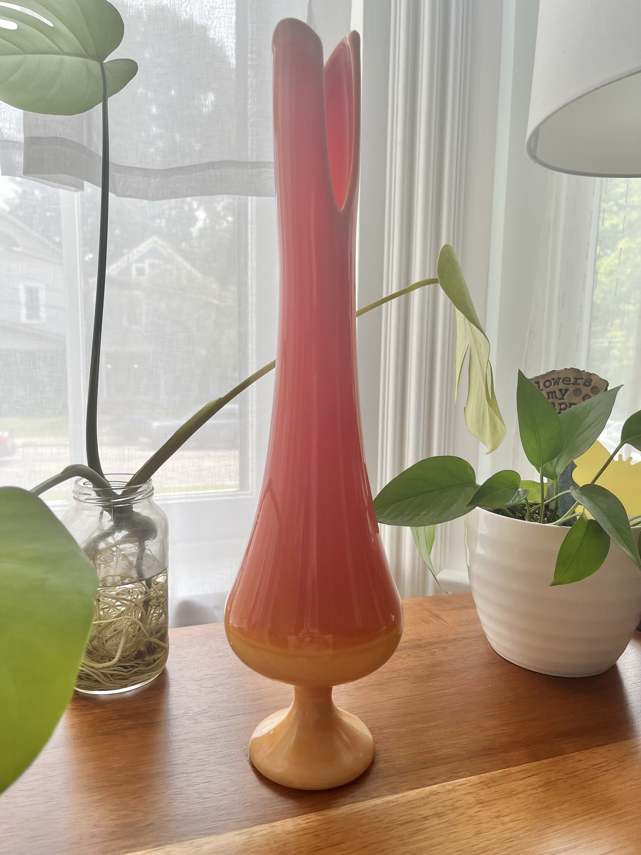 Vintage LE Smith Bittersweet 18 in Swung Vase - Etsy