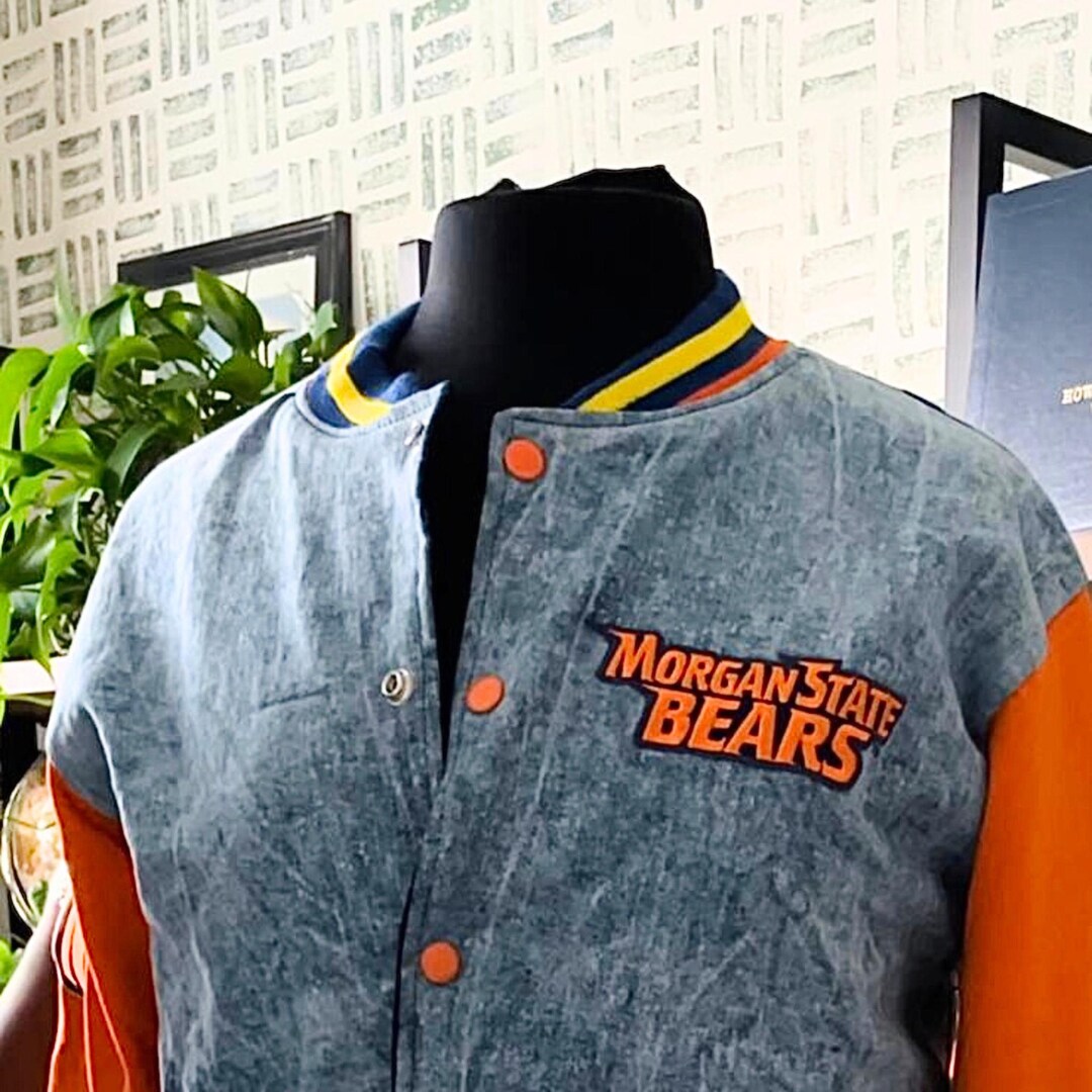 Morgan State™ Denim Letterman Varsity Jacket - Etsy