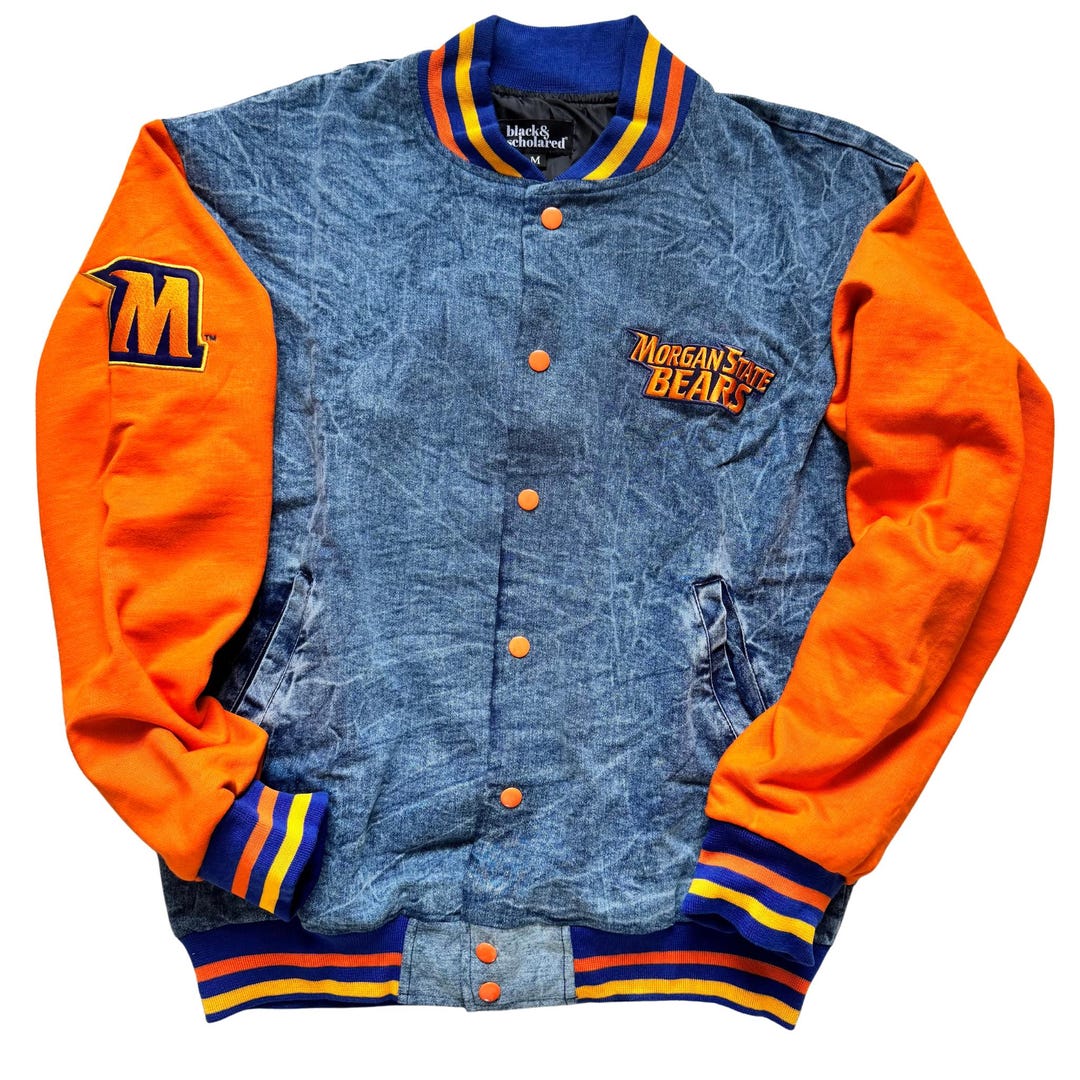 Morgan State™ Denim Letterman Varsity Jacket - Etsy