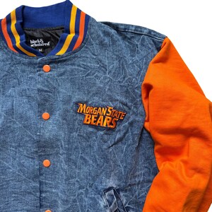 Morgan State™ Denim Letterman Varsity Jacket - Etsy