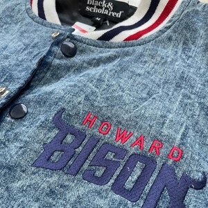 Howard University™ Denim Letterman Varsity Jacket - Etsy