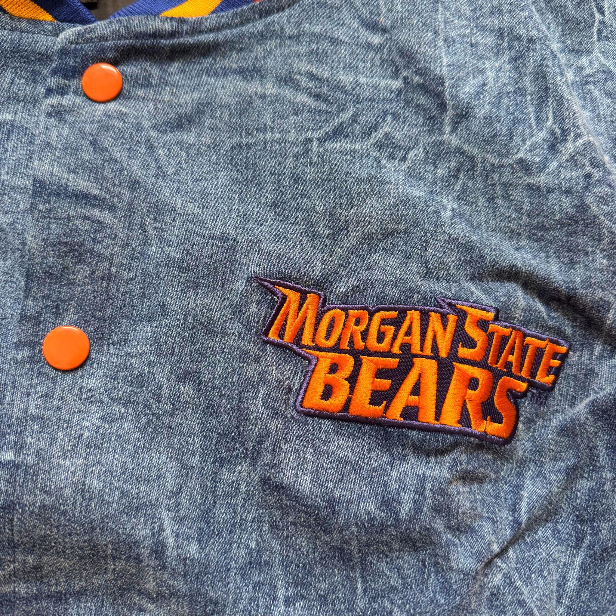 Morgan State™ Denim Letterman Varsity Jacket - Etsy