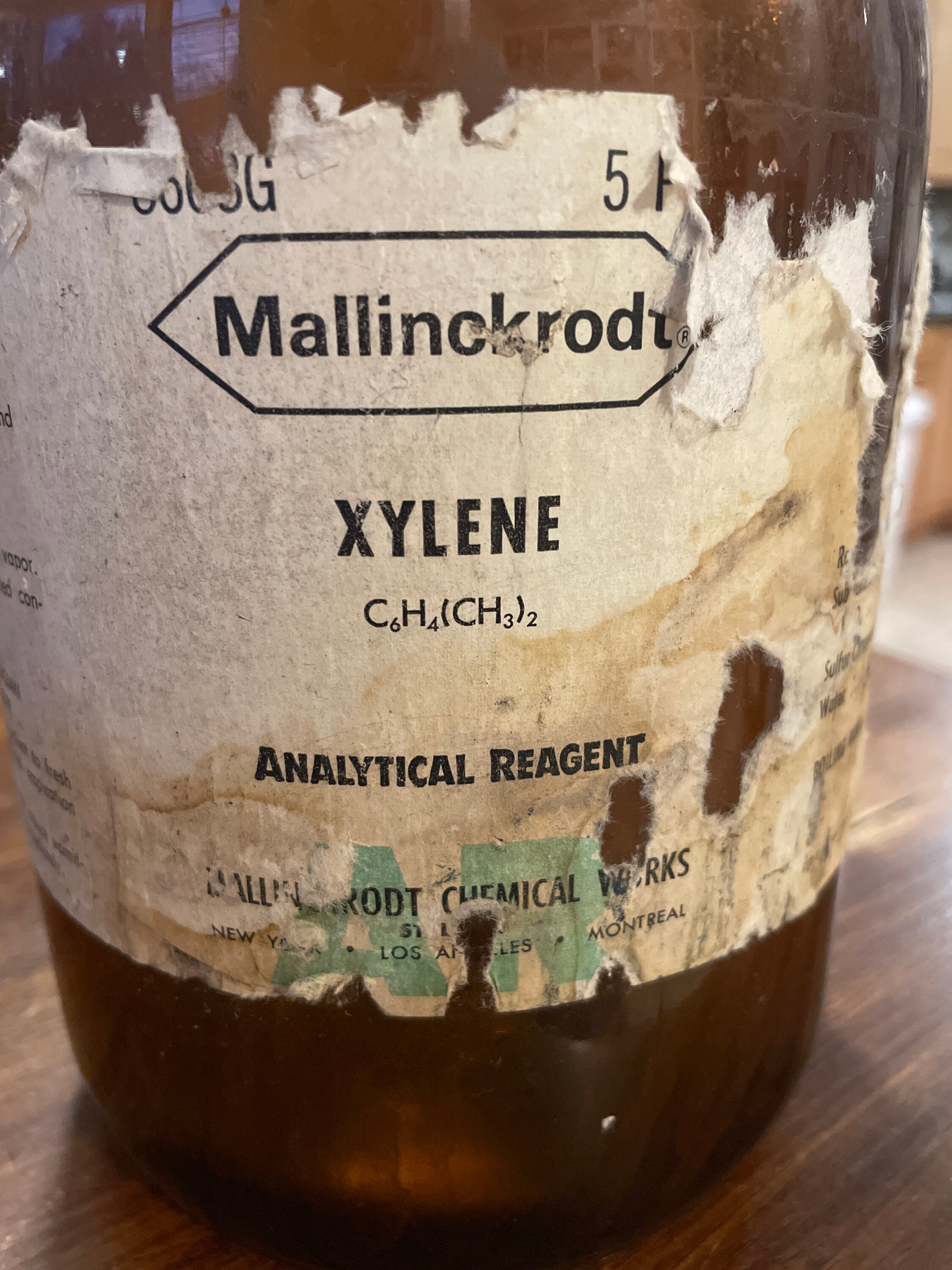 Vintage Xylene Chemical Bottle - Etsy