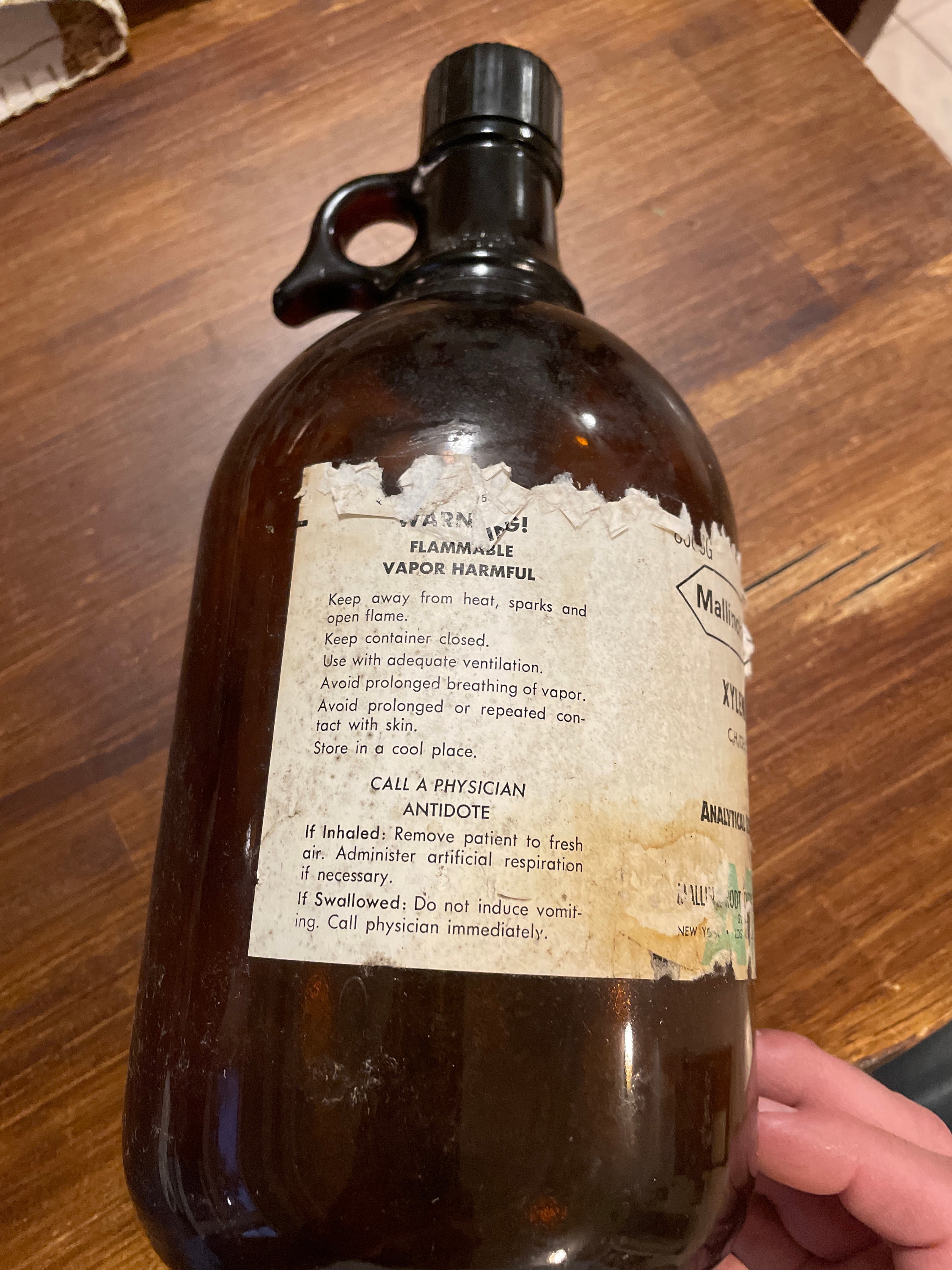 Vintage Xylene Chemical Bottle - Etsy