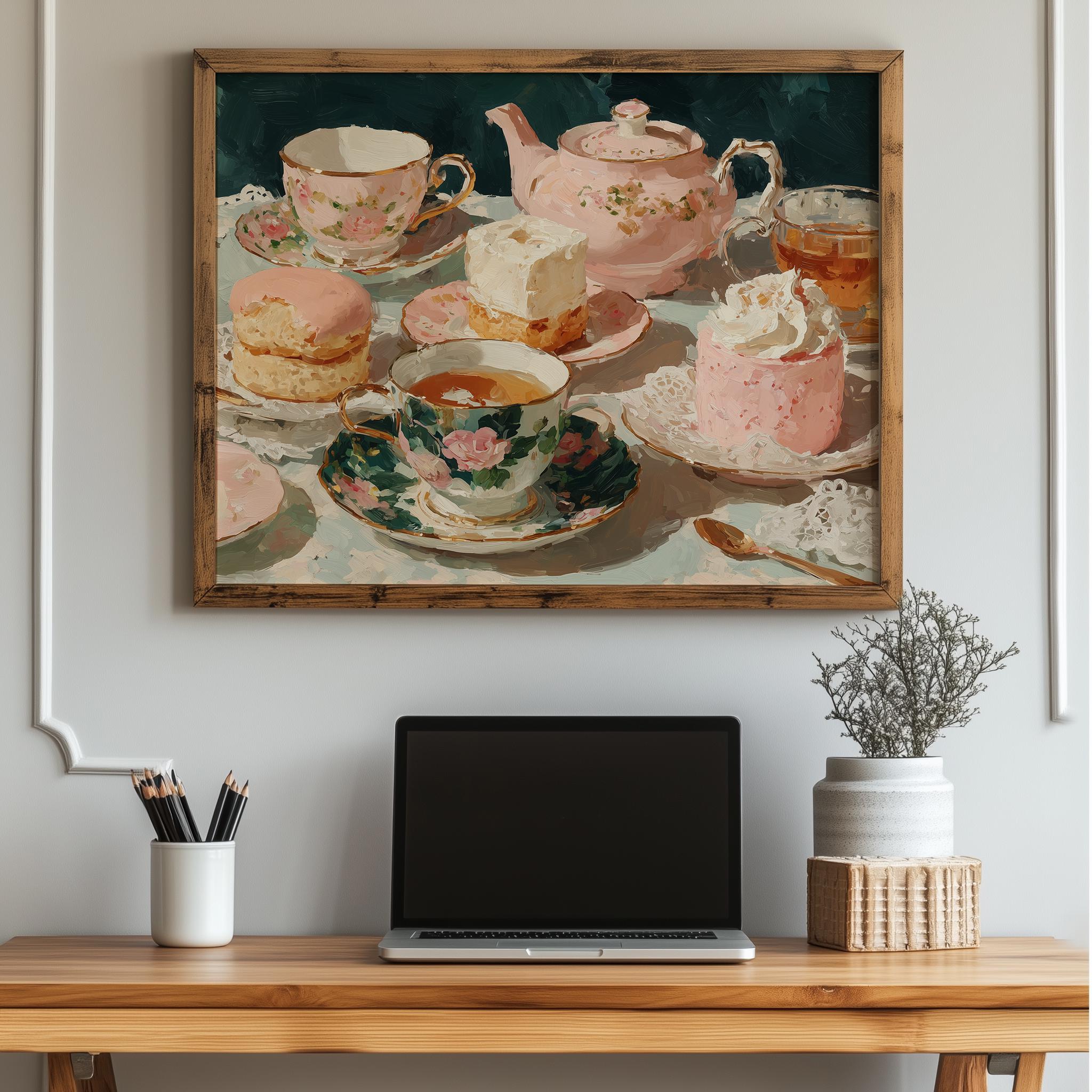 Vintage Cottagecore Tea Party Printable - Cozy Floral Tea Set ...