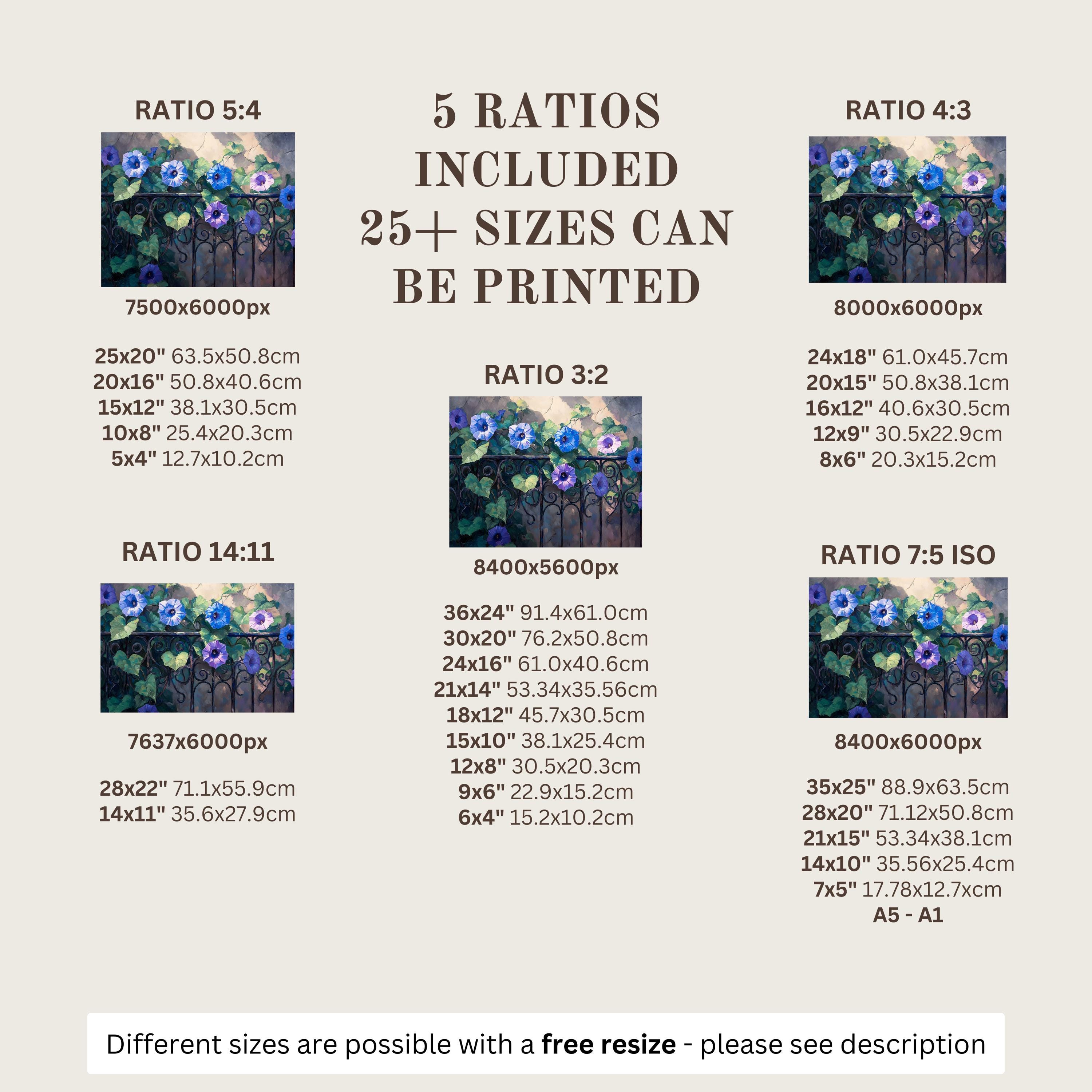 Romantic Cottagecore Morning Glories Art - Cottage Garden Wall Art ...
