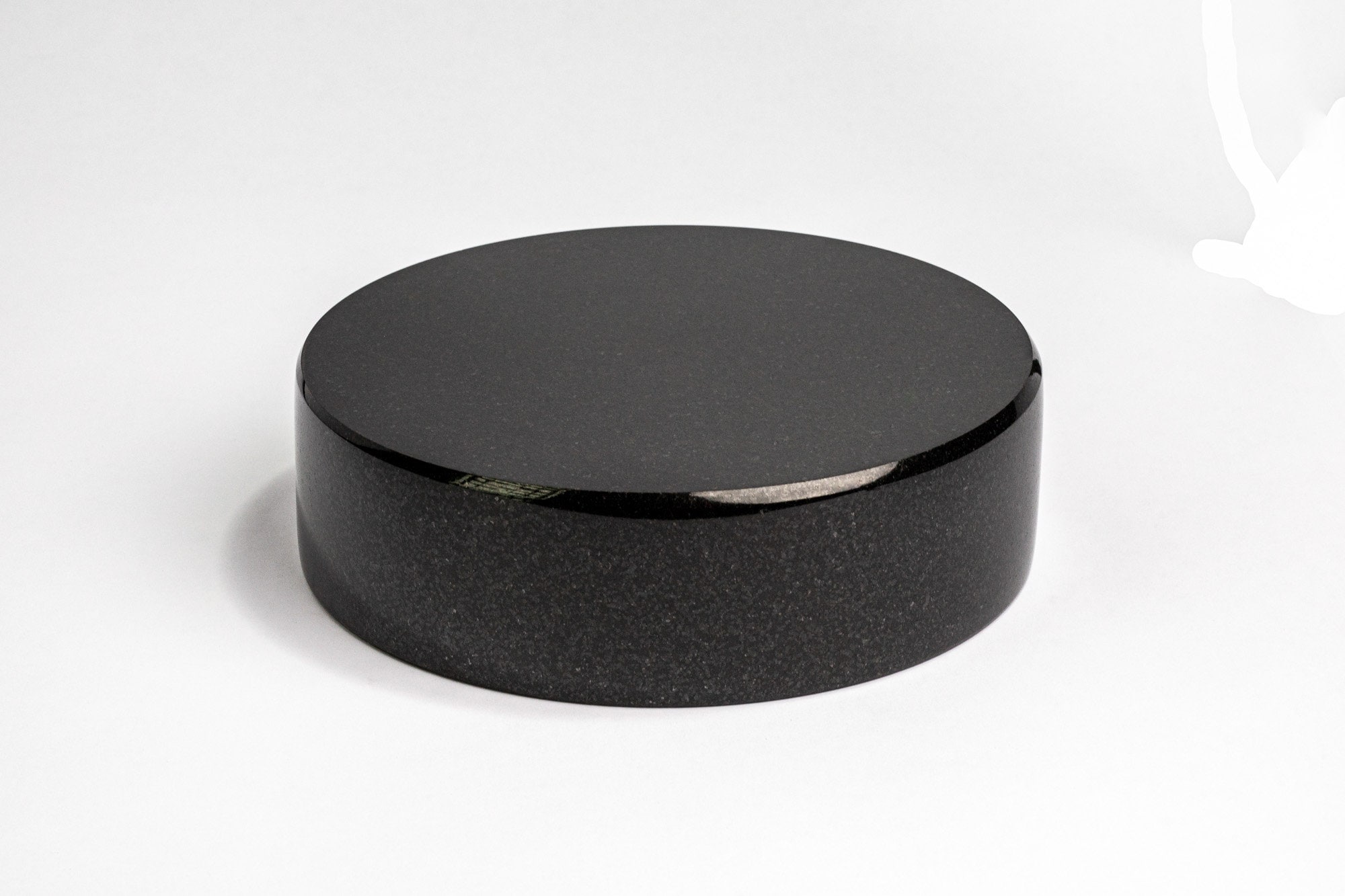 9 X 1.5 Round Granite Base for Fine Art Sculpture / Absolute Black ...