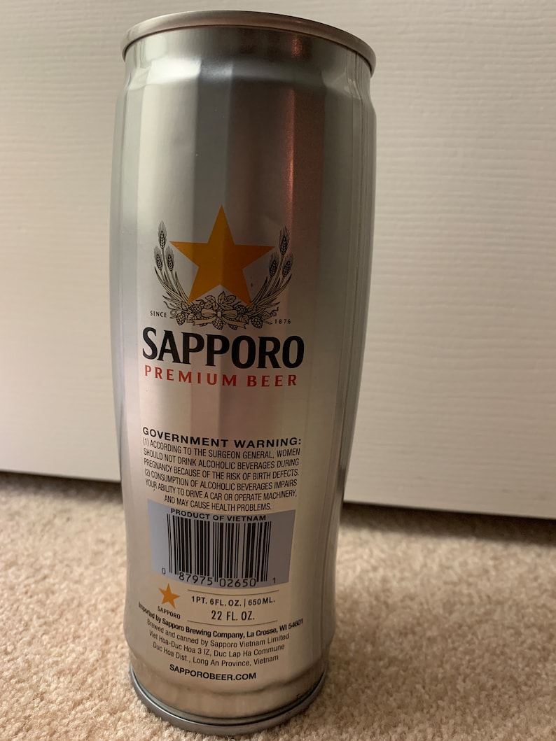 Sapporo Japanese Beer Tumbler, Steel Pint Glass - Etsy