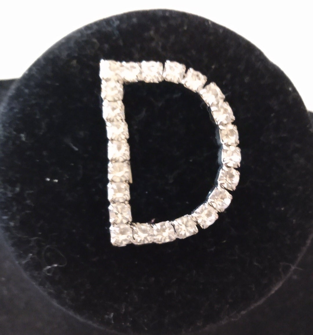 Vintage Rhinestone Initial "d" Pin, Brooch - Etsy