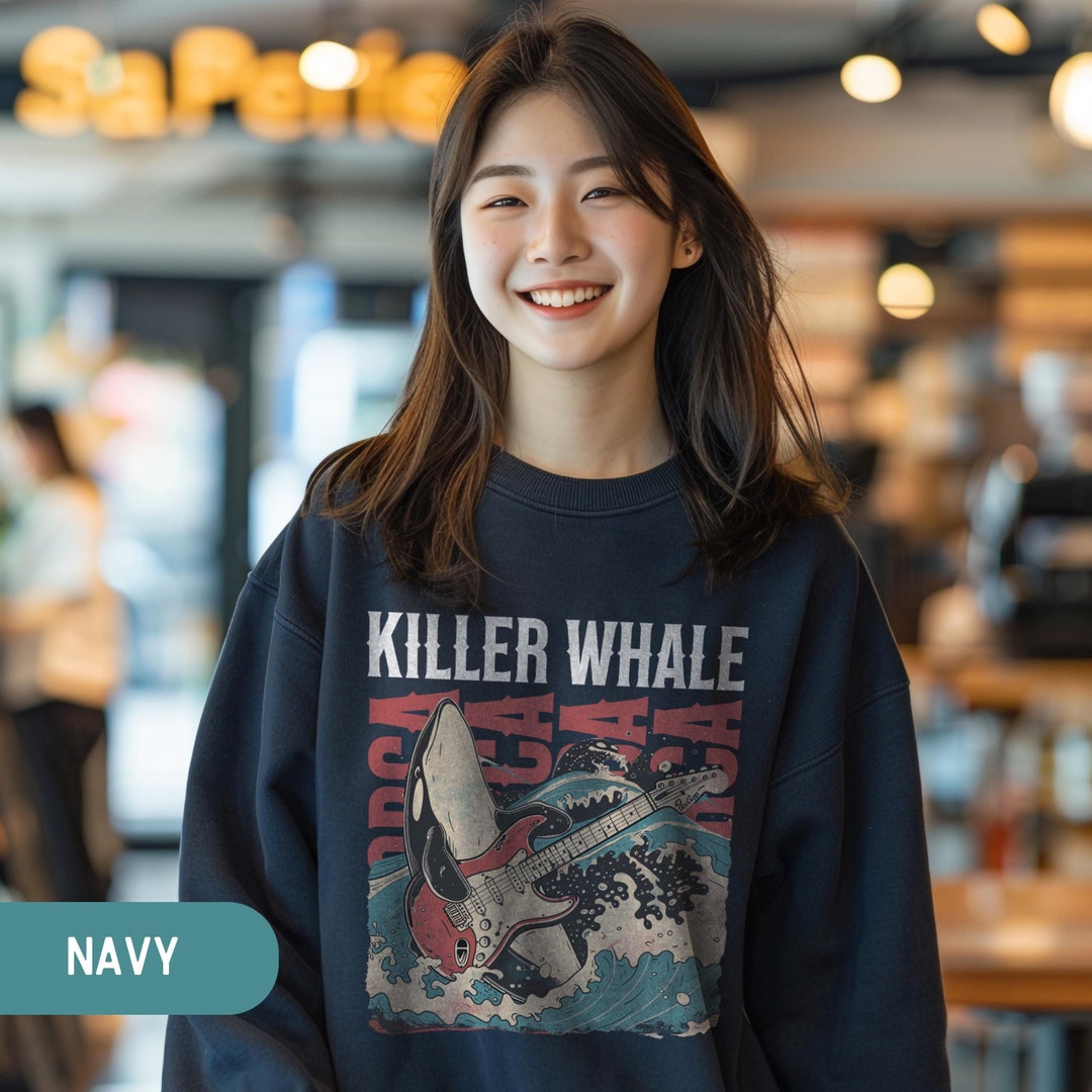 Band Shirt Orca Killer Whale Vintage Pullover, Marine Biology Fun Rap ...
