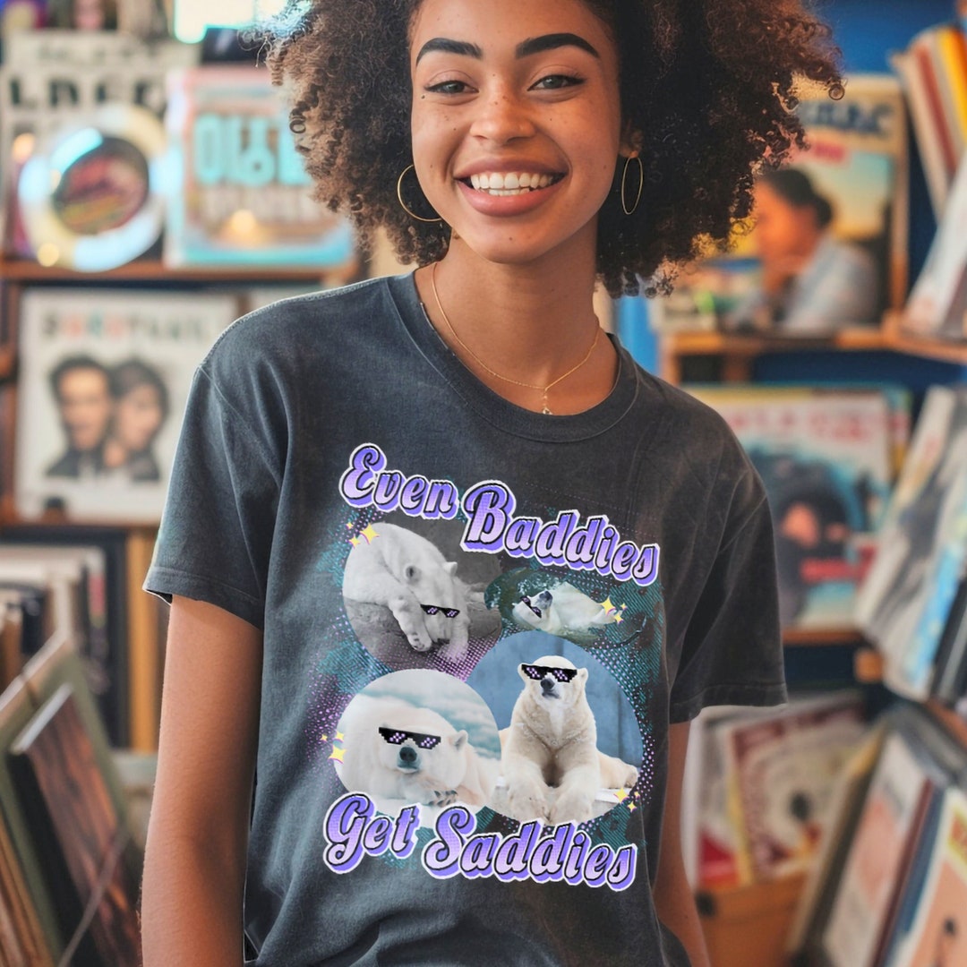 Even Baddies Get the Saddies, Polar Bear 80s-90s Vintage Band Shirt ...