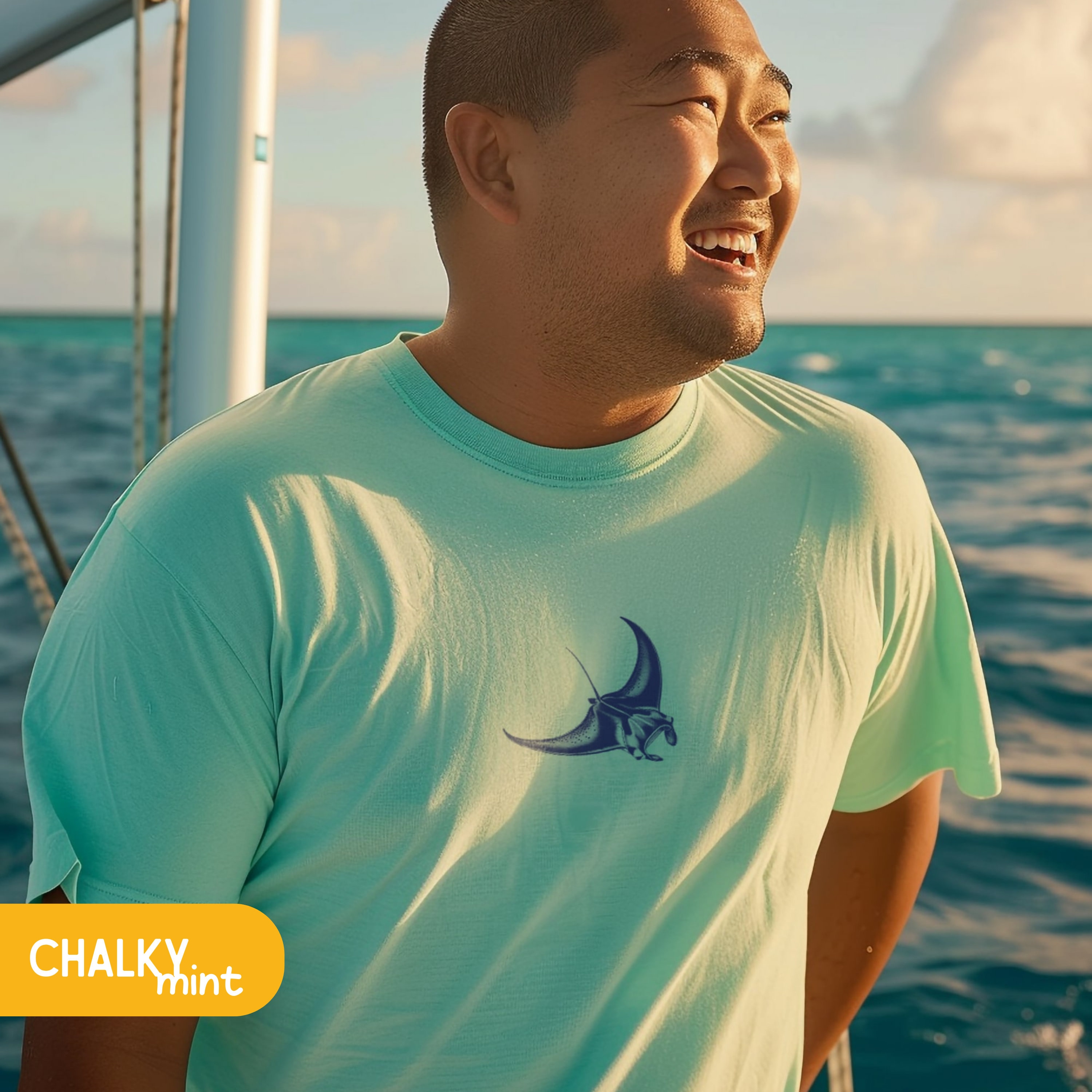 Eco-friendly Vintage Manta Ray Shirt, Environmentalist Ocean ...