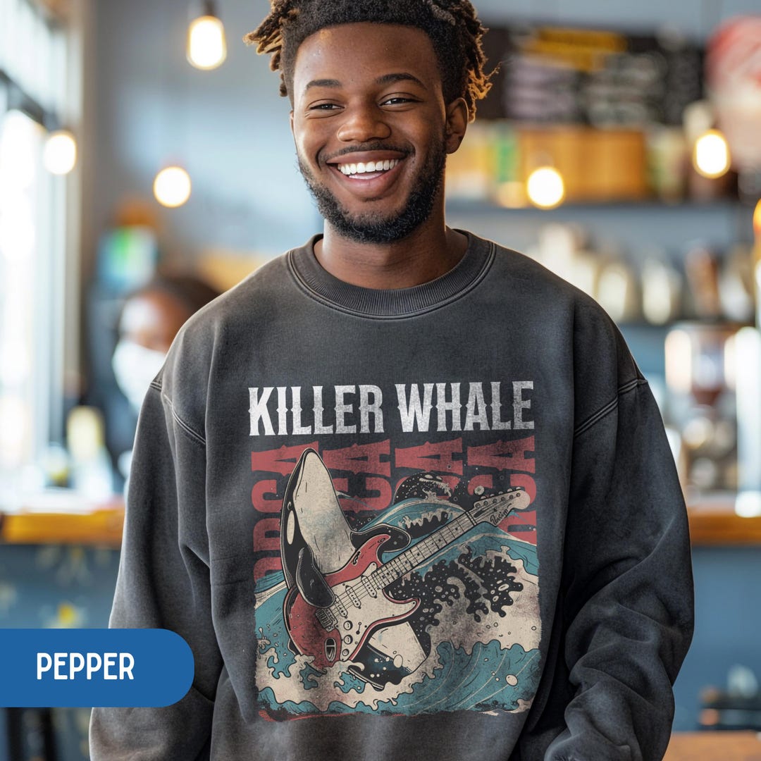 Band Shirt Orca Killer Whale Vintage Pullover, Marine Biology Fun Rap ...