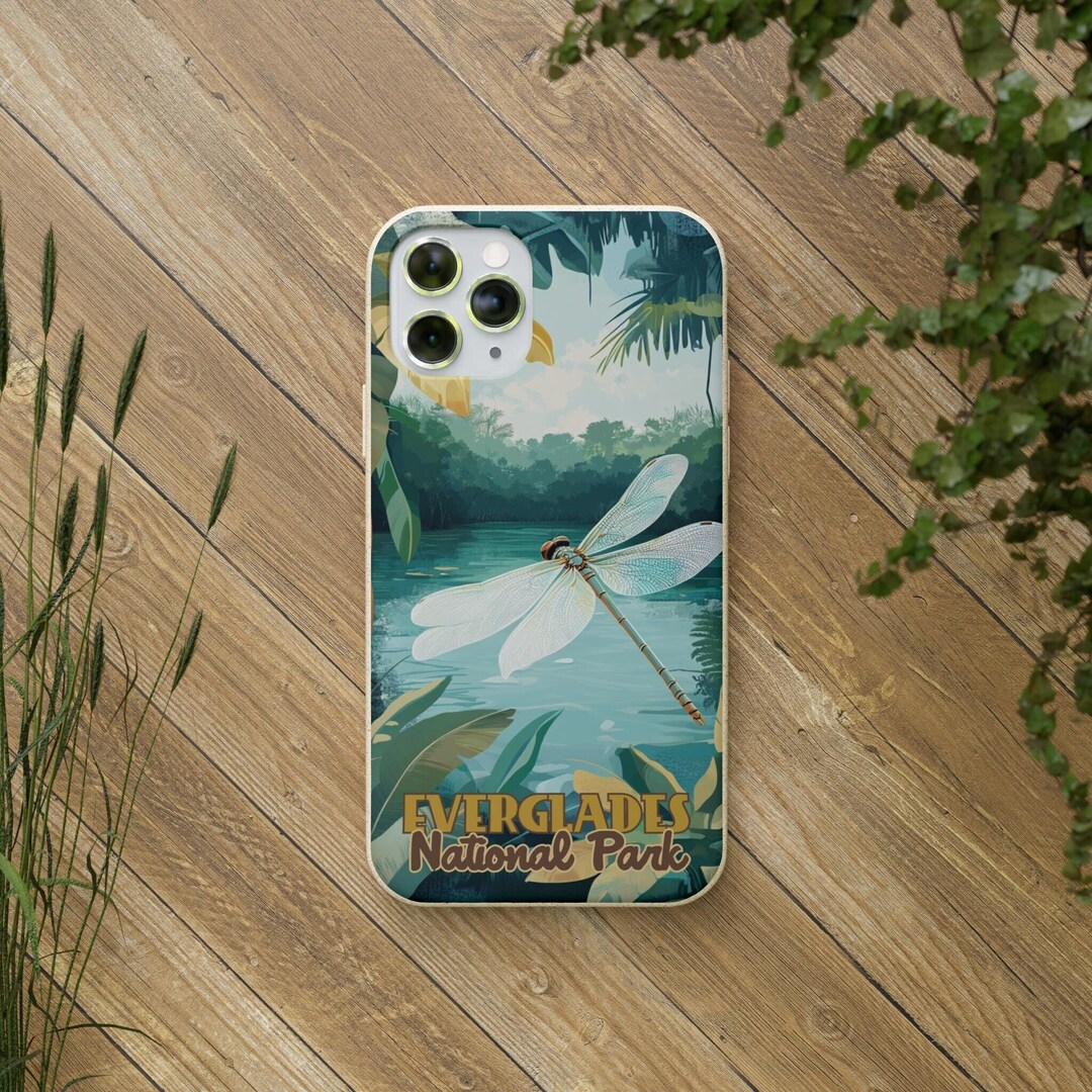 Dragonfly Everglades National Parks Biodegradable iPhone Case, National ...