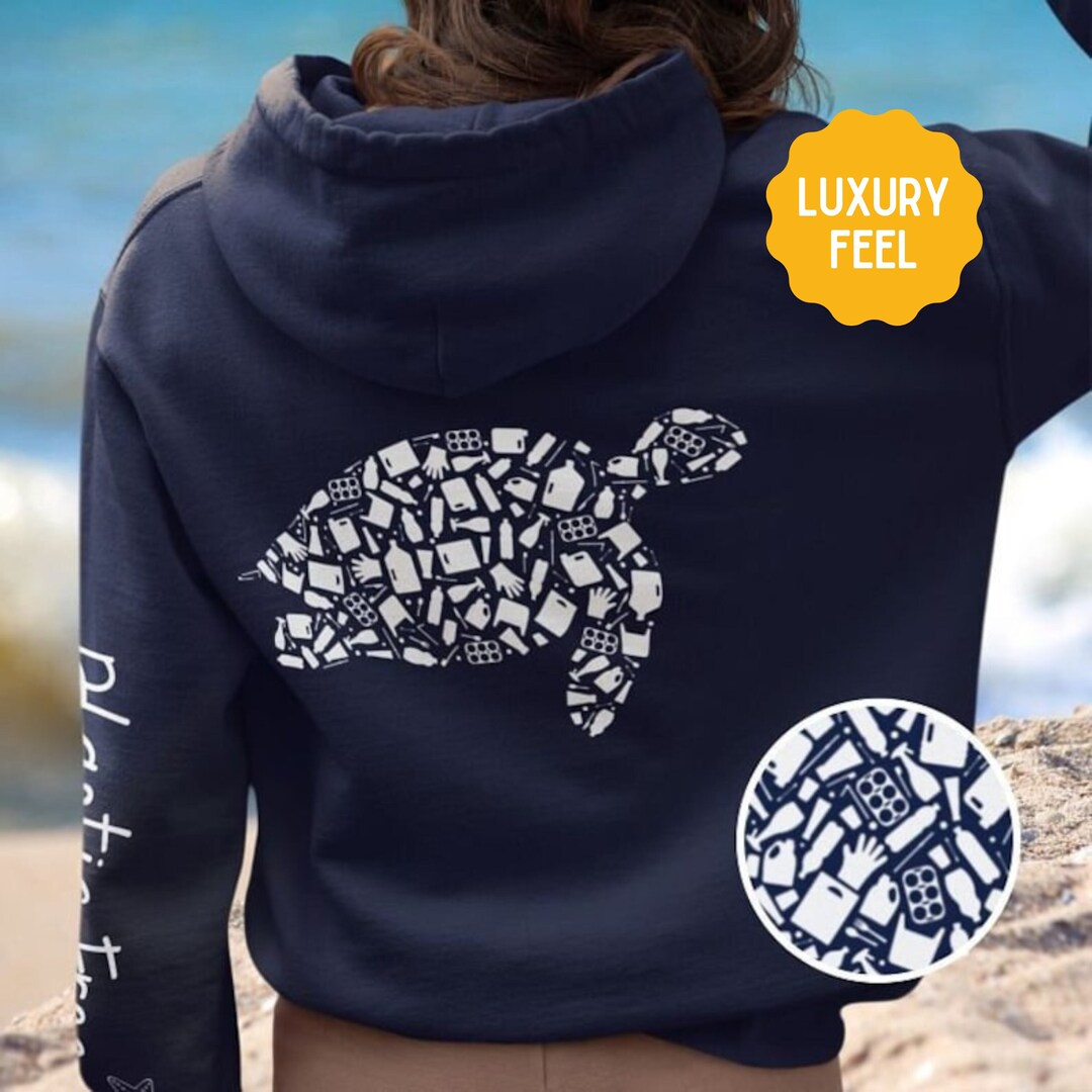 Tortoise Eco-friendly Sea Turtle Hoodie, Environmentalist Ocean ...