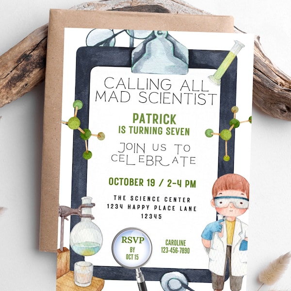 Mad Science Party - Etsy