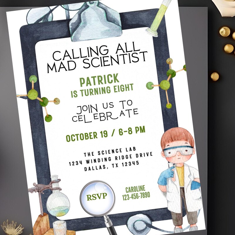 Mad Science Party - Etsy