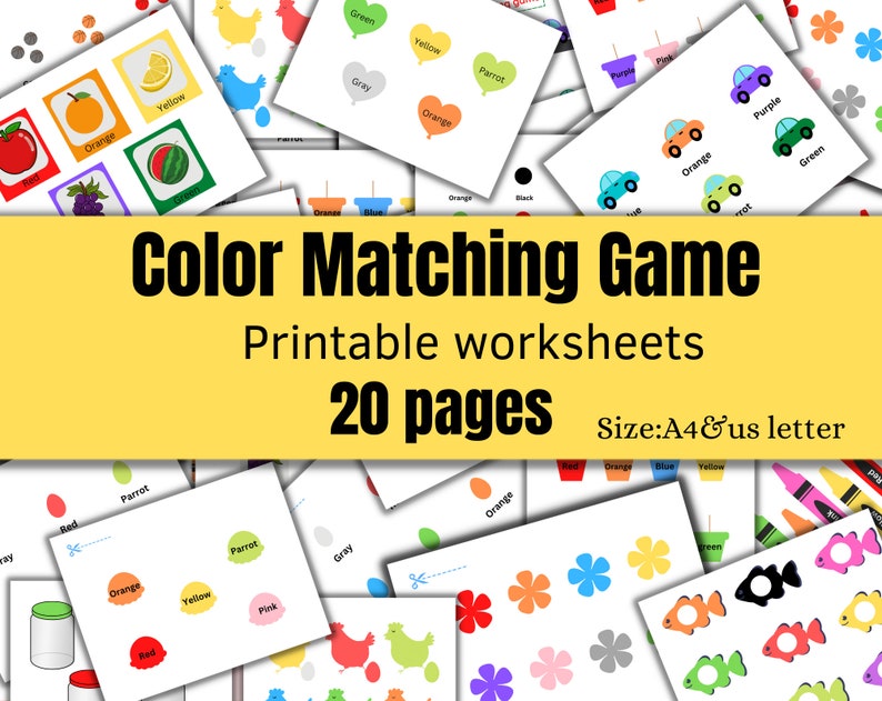 Color Matching Preschool Curriculum Color Activity Learning Colors ...