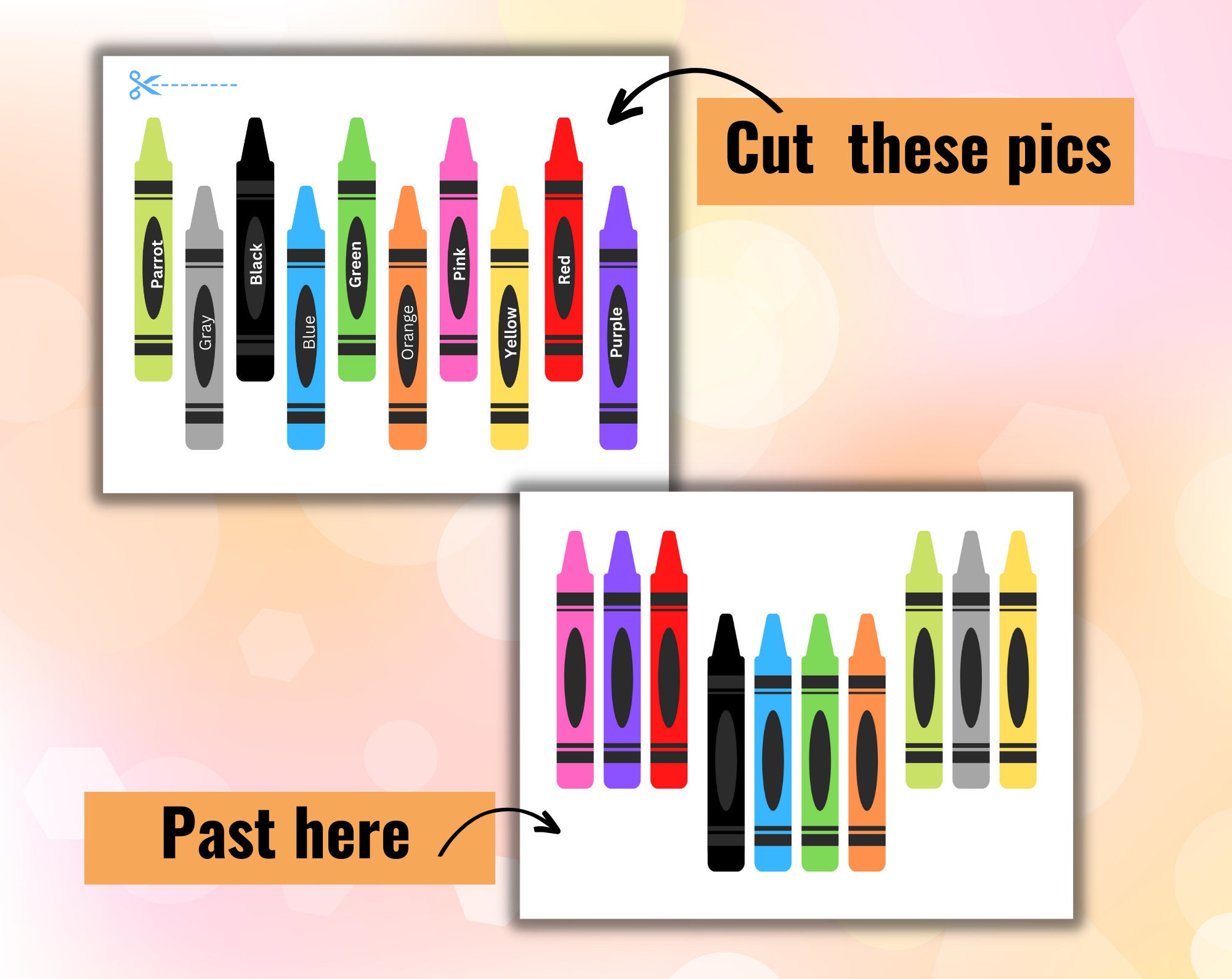 Color Matching Preschool Curriculum Color Activity Learning Colors ...