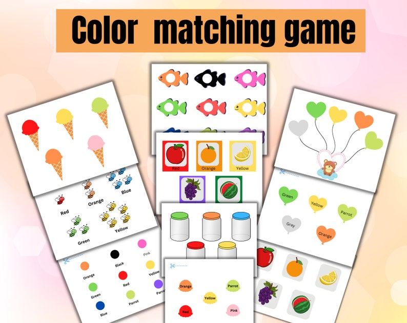 Color Matching Preschool Curriculum Color Activity Learning Colors ...